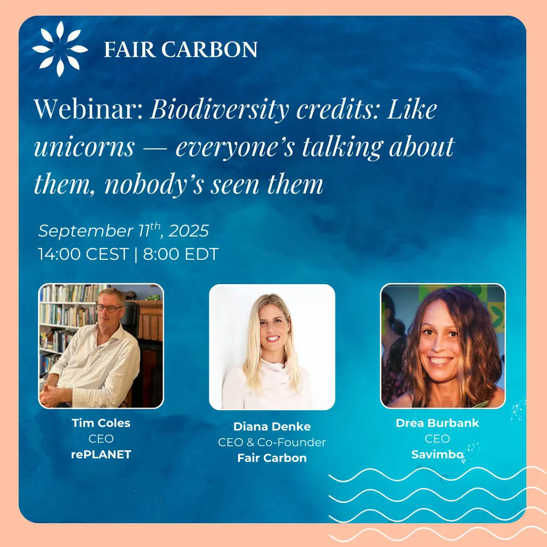 Biodiversity credits: Like unicorns — everyone’s talking about them, nobody’s seen them - FairCarbon